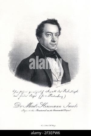 MORITZ HERMANN von JACOBI (1801-1874) Prussian scientist who invented ...