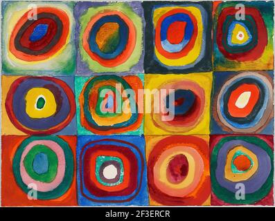 Color Study: Squares with Concentric Circles – Art by Wassily Kandinsky ...