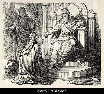 Old Testament story of Esther and the Persian King Ahasuerus, 16th ...