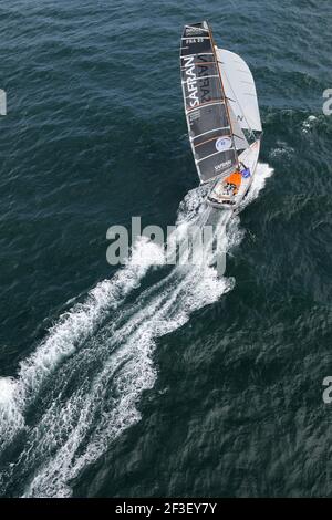 IMOCA - AERIAL SHOOT - BELLE ILE (FRA) - 16/07/2010 - SAFRAN / SKIPPER ...