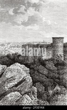 The chateau at Falaise Calvados Normandy France birthplace of William ...