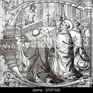 Pope Saint Gregory I. Gregorius I (540-604) The mass of Saint Gregory ...