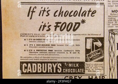 CADBURY'S CHOCOLATE AD Stock Photo - Alamy