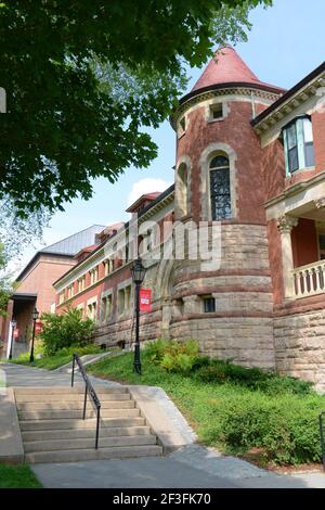 Lyman Hall is a Richardsonian Romanesque style building in Brown ...