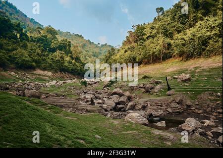 The scenic view of Chong lom valley, Fresh and abundant in the national ...