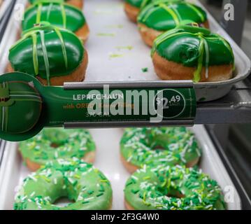Krispy Kreme flagship store on Times Square is one of the location ...