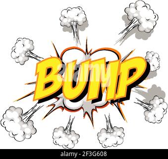Comic speech bubble with bump text illustration Stock Vector Image ...