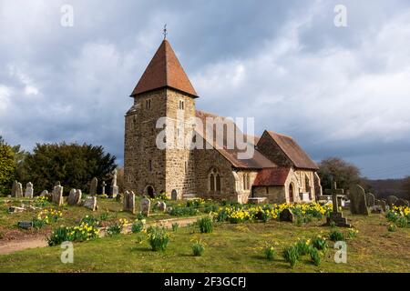 Guestling Church, East Sussex, England - 11th Century Norman building ...