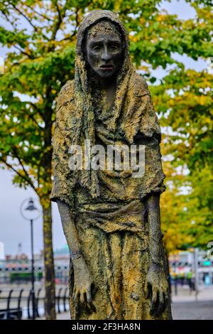 Republic of Ireland, Dublin, Famine Monument commemorating the great ...