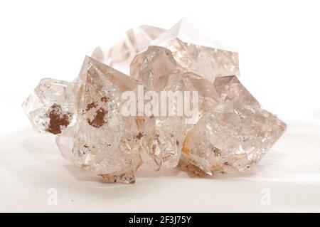 large dirty quartz crystal mineral sample with many facets Stock Photo ...