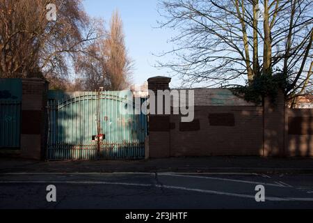 Boarded up Gate Stock Photo - Alamy