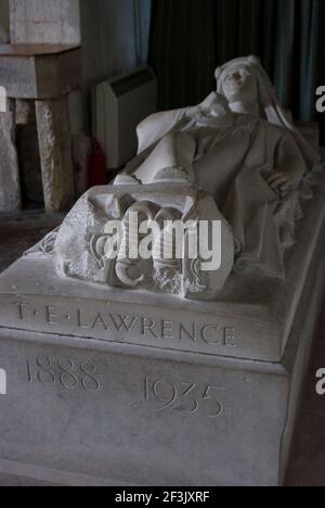 effigy of t e lawrence lawrence of arabia in wareham church dorset uk ...