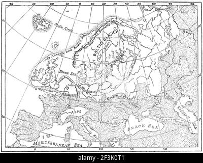 The stages of the Ice Age in Europe describe the various climatic and ...