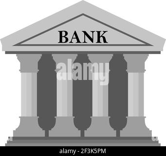 computer with bank building vector illustration design Stock Vector ...