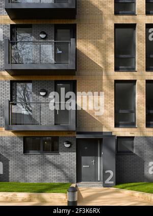 Exterior of Sutton's Wharf North, Bow, London, UK Stock Photo - Alamy