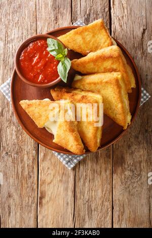 stuffed fried sandwich in hot oil called PANZEROTTO typical of Italian ...