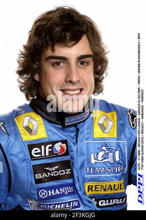 Renault R25 of F1 with which Fernando Alonso was world champion for the ...
