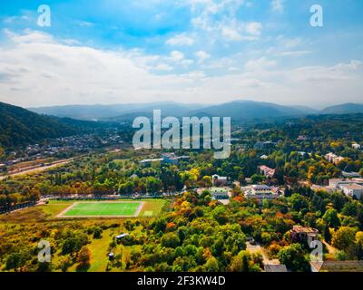 Nalchik aerial panoramic view. Nalchik is the capital city of the ...