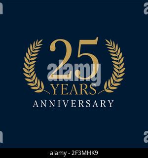 25 th anniversary numbers. 25 years old coloured congrats. Cute ...
