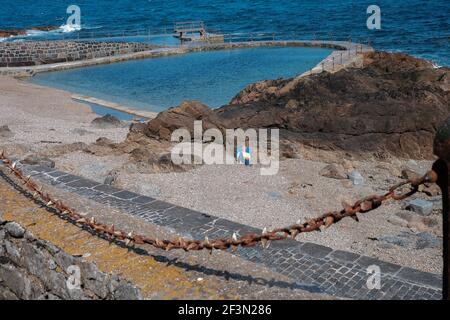 La Vallette Bathing Pools in St Peter Port, Guernsey, Channel Islands ...