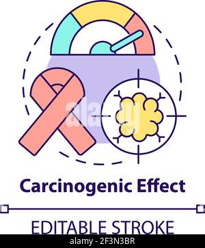 Carcinogenic effect concept icon Stock Vector Image & Art - Alamy