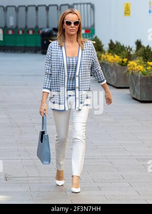 Amanda Holden leaves the studios of Global Radio in Leicester Square ...