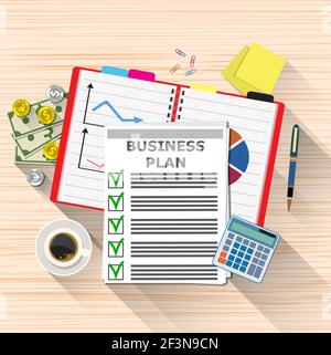 business plan document Stock Vector Image & Art - Alamy