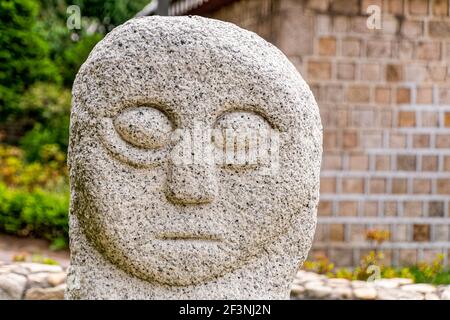 Korean stone statue, National Folk Museum, Seoul, South Korea Stock ...