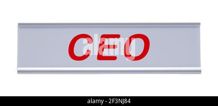 CEO name plate Stock Photo - Alamy