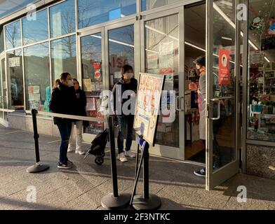 Line of customers outside Daiso Japan Store on Black Friday, Rego ...