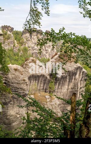 Saxon sandstone mountains south of Dresden Stock Photo - Alamy