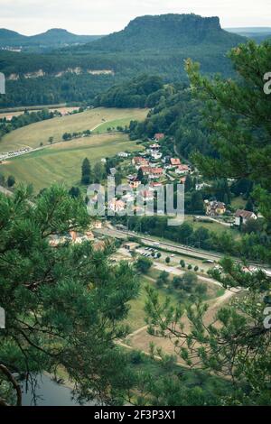 Saxon sandstone mountains south of Dresden Stock Photo - Alamy