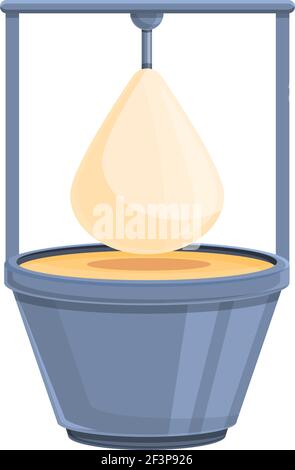 Coagulation cheese machine icon. Cartoon of coagulation cheese machine ...