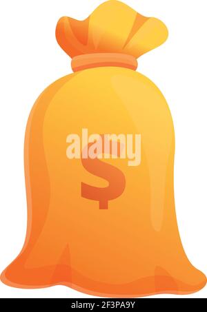 Marketing mix money bag icon. Cartoon of Marketing mix money bag vector ...
