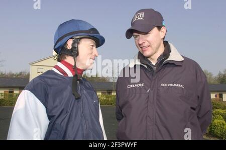 BALLYDOYLE STABLES IN IRELAND KEREAN FALLON AND AIDAN O'BRIEN 25/4/2005 ...