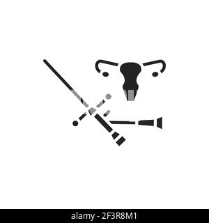 Cystoscopy line icon. Outline pictogram for web page Stock Vector Image ...