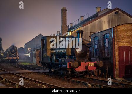 Saddle tank steam engine at GWR Museum Coleford Gloucestershire UK ...
