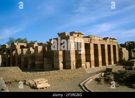 Elephantine Island Aswan Egypt Ruins of Yebu Satet Goddess of the ...