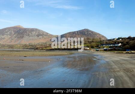 Welsh landscape on the Llyn Peninsula- Tre'r Ceiri near Trefor, Gwynedd ...