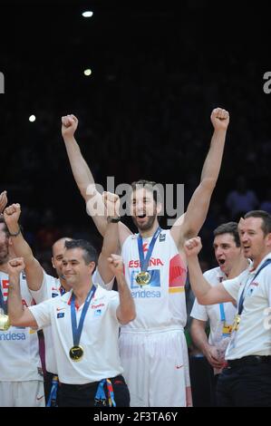 The basketball player Pau Gasol during the presentation of the first ...