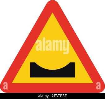 Dip traffic sign Stock Vector Image & Art - Alamy