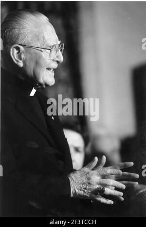 Cardinal Cahal Daly Archbishop of All Of Ireland Stock Photo - Alamy