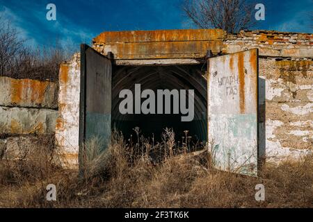 Abandoned underground depot in Soviet military base Stock Photo - Alamy