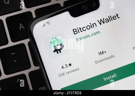 Bitcoin on keyboard Stock Photo - Alamy