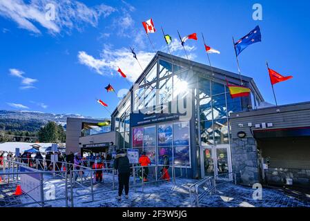 Whistler Mountain Village Gondola entrance, Whistler Village, British ...