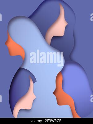 Gender equality in business concept. Vector illustration Stock Vector ...