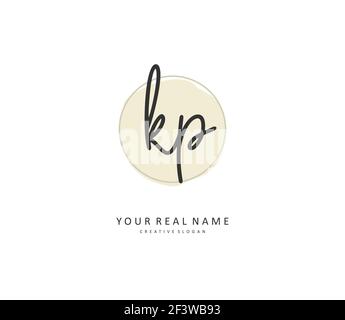 KP Handwritten Signature logo - Vector Logo Template for Beauty ...