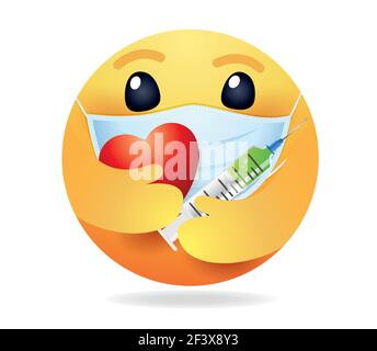 Smiley face, thumbs up, heart. Funny flat emoji emoticon reactions ...