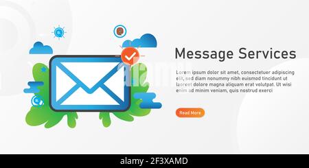 message Landing page template. creative website template designs ...