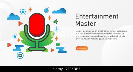 entertainment Landing page template. creative website template designs ...